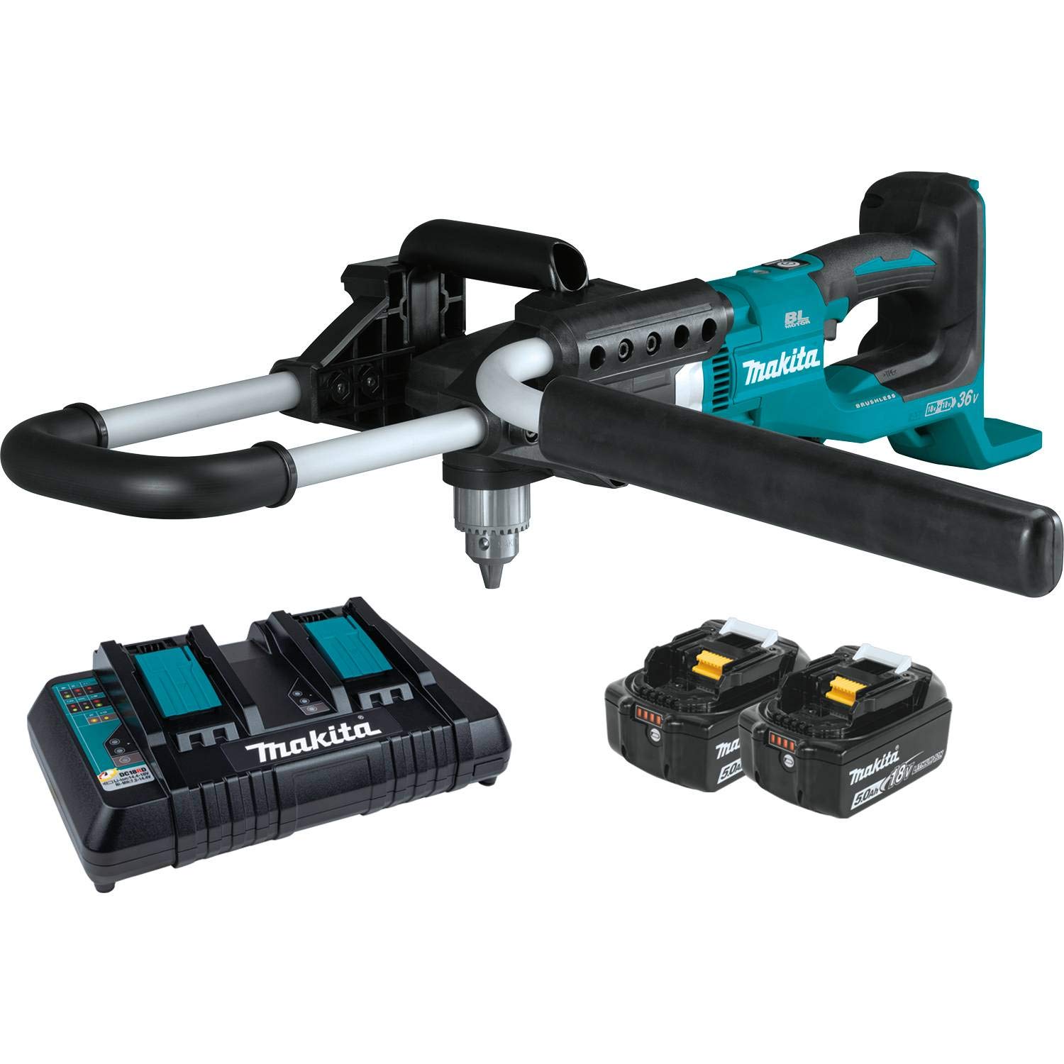 Makita XGD01PT 36V (18V X2) LXT® Brushless Earth Auger Kit (5.0Ah)