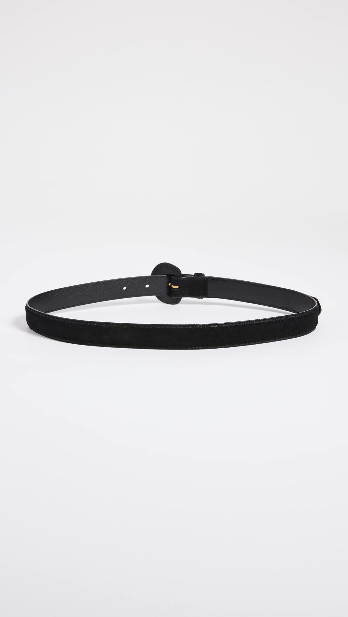 Madewell Women's Chunky Buckle Skinny Leather Belt, True Black, S