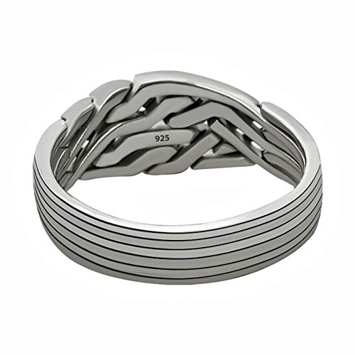 OFLIUM Puzzle ring Loopy Six design 925 sterling silver handmade Turkish puzzle ring interlocking knott friendship ring all size (14)