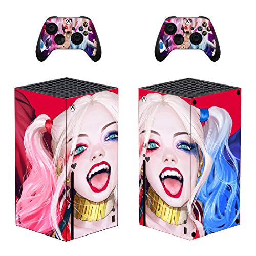 KAJAL MANI X-box-One-Series X Skin Set Amazing Girl HD Printing Faceplate Protective for Console, Controller Skin Decal