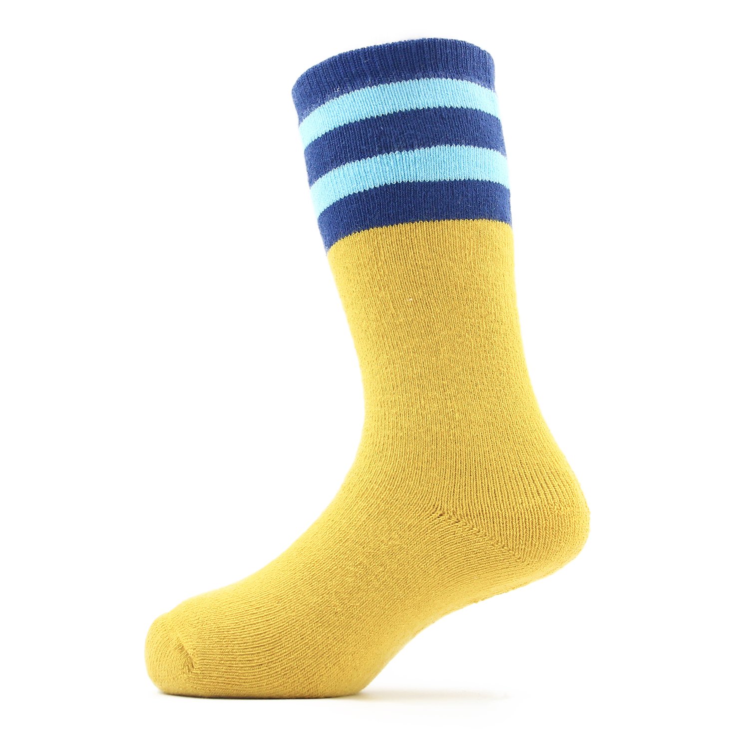 HowJoJo Boys Thick Fleece Socks Kids Winter Warm Thermal Crew Seamless Socks 5 Pack 3T/4T/5T