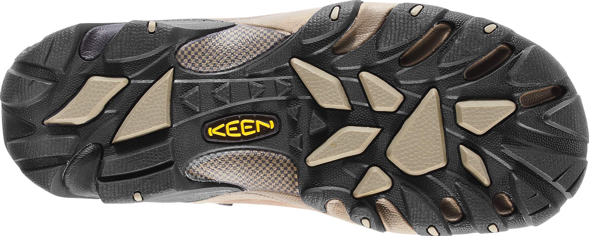 KEEN Men's Targhee 2 Mid Height Waterproof Hiking Boots, Shitake/Brindle, 10.5 Wide