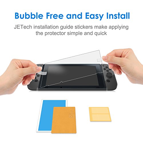 JETech Screen Protector for Nintendo Switch 2017, Tempered Glass Film, 2-Pack