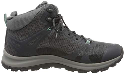 KEEN Women's Terradora 2 Waterproof Mid Height Hiking Boots, Magnet/Ocean Wave, 9 Medium US, 9, 9
