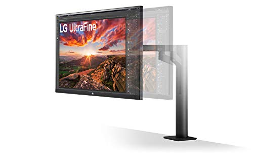 LG 27” 27BN88U-B Ergo IPS UHD 4K Ultrafine™ Monitor (3840x2160) with Ergonomic Stand & C-Clamp, USB Type-C™, DCI-P3 95% (Typ.) & VESA DisplayHDR 400