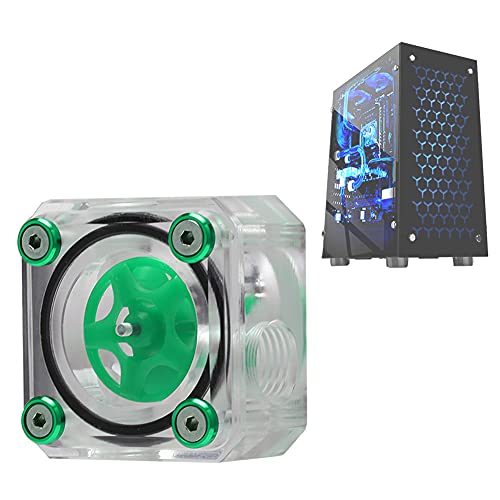 Transparent Flow Meter, Simple Operation Interesting Compact Size Flow Meter for Computer Use(Green)