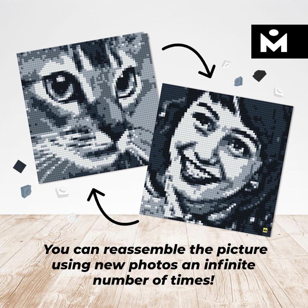 MOZABRICK Photo Construction Set Model Color M (20 inch x 30 inch) - Transform Any Picture into a Mosaic Wall Art Using Our Constructor and Web App