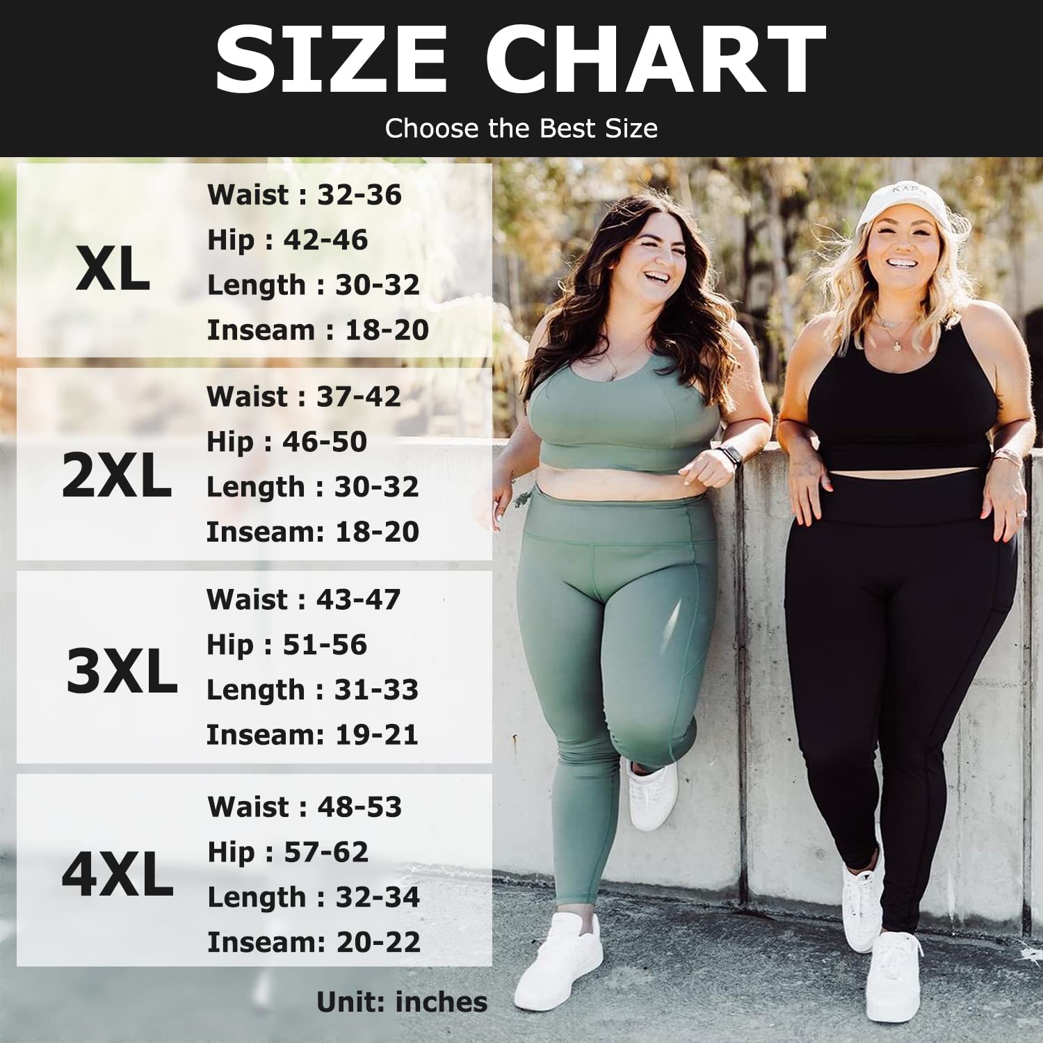 NEW YOUNG 3 Pack Plus Size Capri Leggings with Pockets for Women,High Waist Tummy Control Workout Yoga Leggings