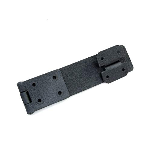 Renovators Supply Manufacturing Door Lock Latch 6 1/4 in. Black Wrought Iron Hasp Latch Garage Barn Door Lock with Mounting Hardware