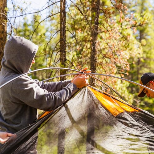 Kelty Grand Mesa 2P Backpacking Tent β 3 Season 2 Man Camping Thru Hiking Shelter, Aluminum Poles, Single Door + Vestibule, 2024 Model (2P)