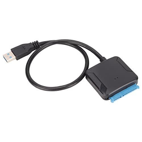 SATA to USB Cable, Portable SATA Adapter Small Size 110 to 240V Fast Transfer Rate ABS for Computer for 3.5 inch Hard Drive(US Plug)