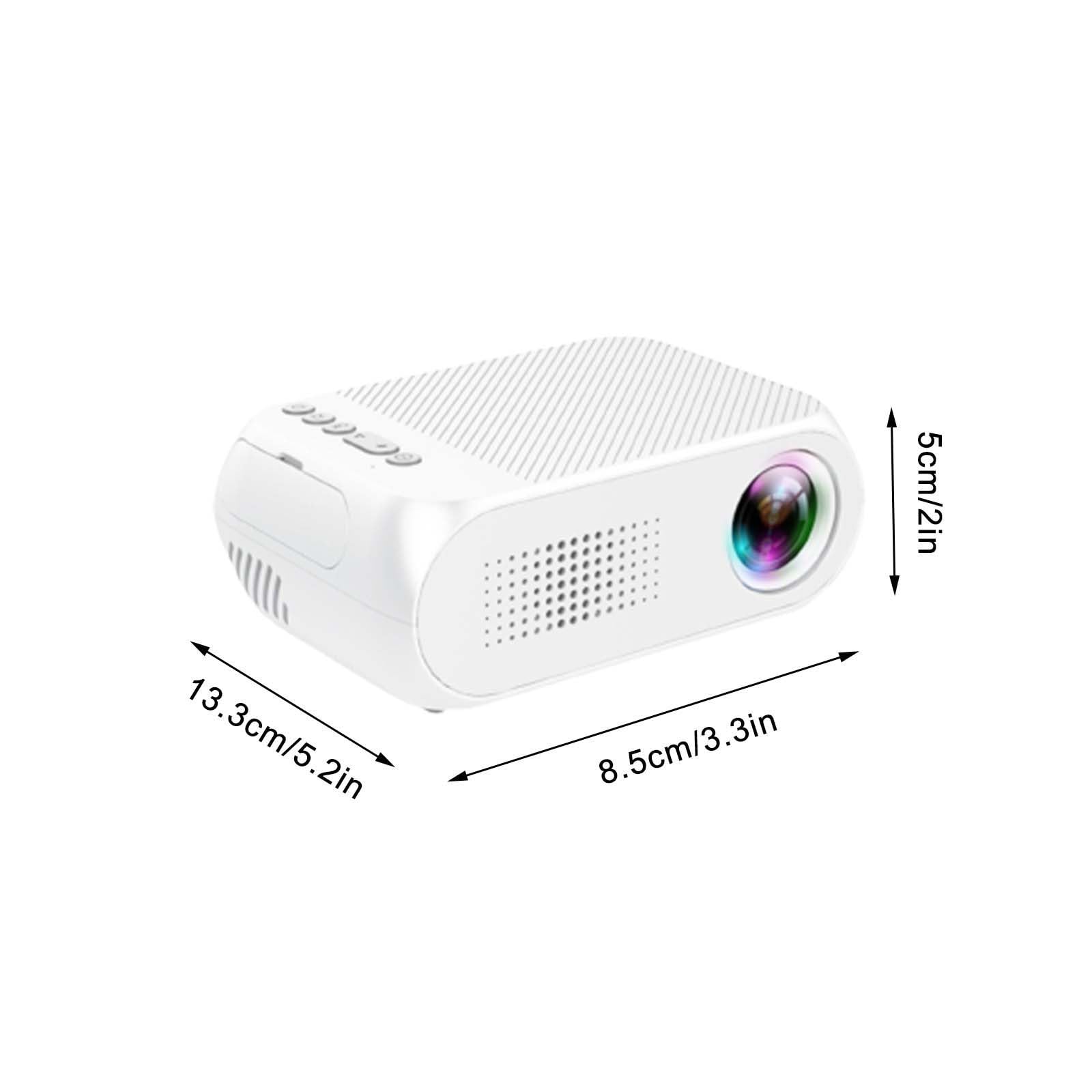 Mini Projector Led Portable Projector with HDMI Same Screen Projection Camper Apartment Essentials Classroom Must Haves Electronics for Men Tech Gadgets Birthday Gifts for Men Personalized Gifts