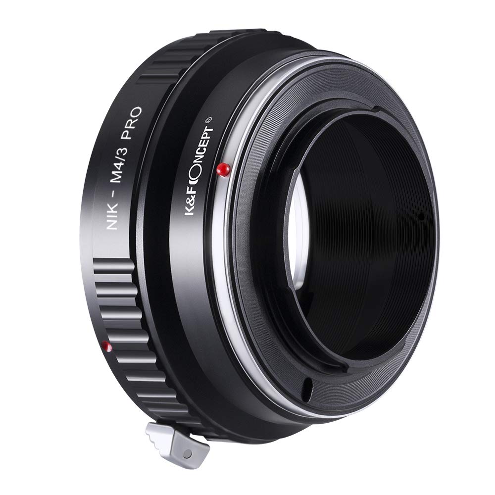K&F Concept Lens Mount Adapter Compatible for Nikon AI Lens to Micro 4/3 Micro Four Thirds Mount Camera Body with Light-reducing Paint Compatible for GF1 GF2 GF3 G2 G3