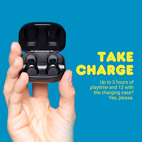 Jam Live Loud Truly Wireless Earbuds | Bluetooth 5.0 | Workout Ready IPX4 Rated, 3 Hour Playtime - 12 with Charging Case