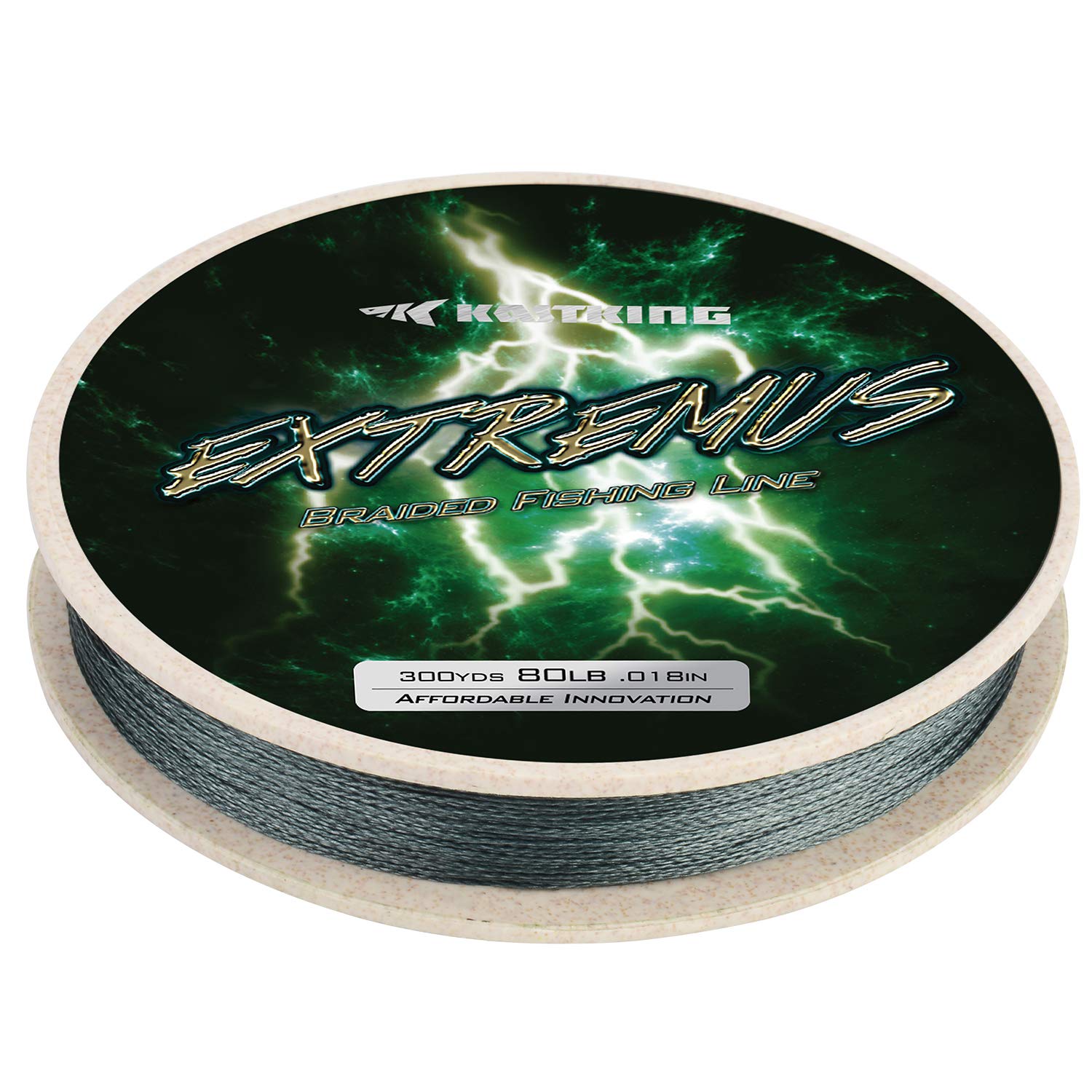 KastKing Extremus Braided Fishing Line,Gray,150Yds,15LB