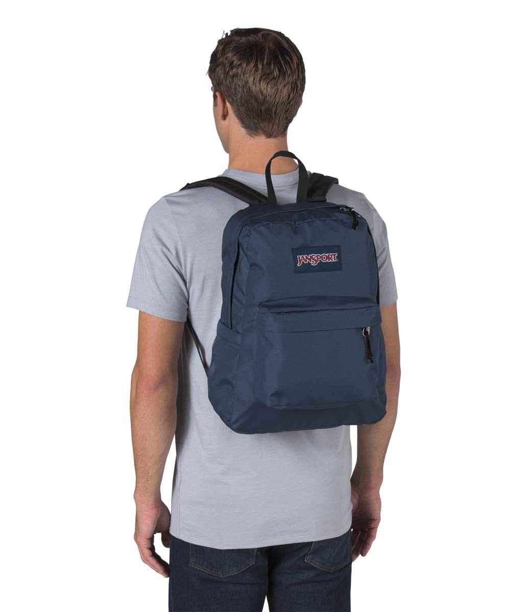 JanSport - Superbreak Backpack - Navy, O/S.