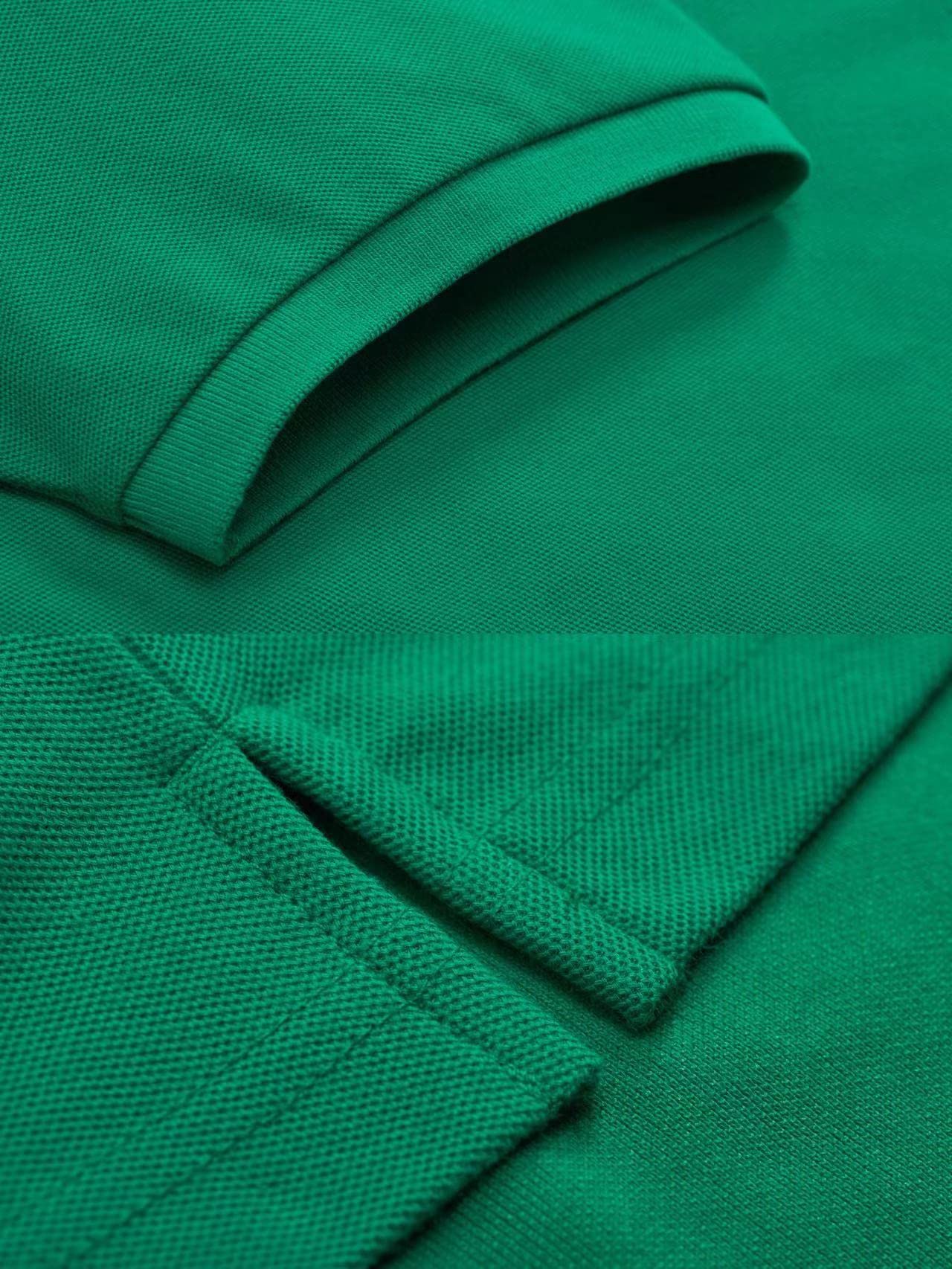 Men's Polo Classic Daily Golf Shirt Short Sleeve(Dark Green)
