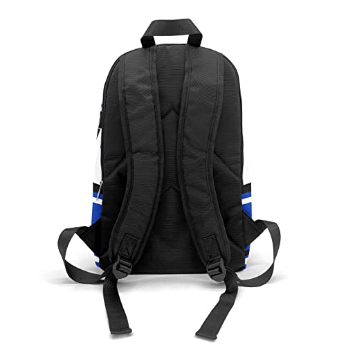Yeshop Cheerleader Black Blue 1 Personalized Backpack for Teen Boys Girls,Custom Travel Backpack Bookbag Casual Bag Name Gift
