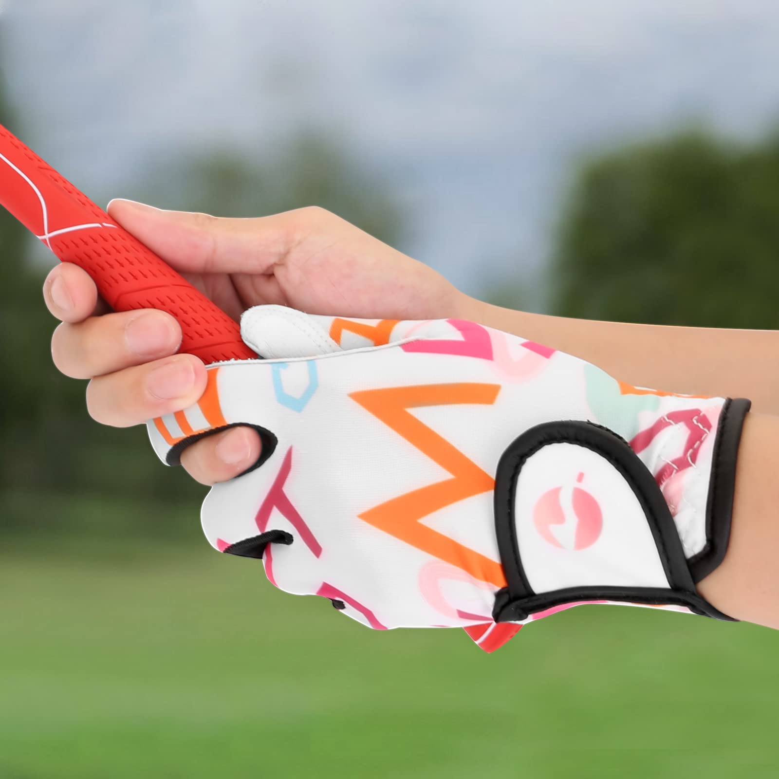 Monster Equips Women's Golf Gloves - Genuine Cabretta Leather - Premium Tour Golf Glove (Medium)
