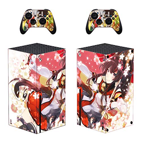 KAJAL MANI Vinyl Skin Sticker Decal Wrap for X-box-One-Series X Console Skin Set Anime Ecchi Collection
