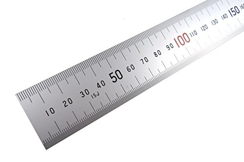 Shinwa H101-E 600 mm Rigid "Zero Glare" Metric Machinist Ruler/Rule Scale .5 mm & mm