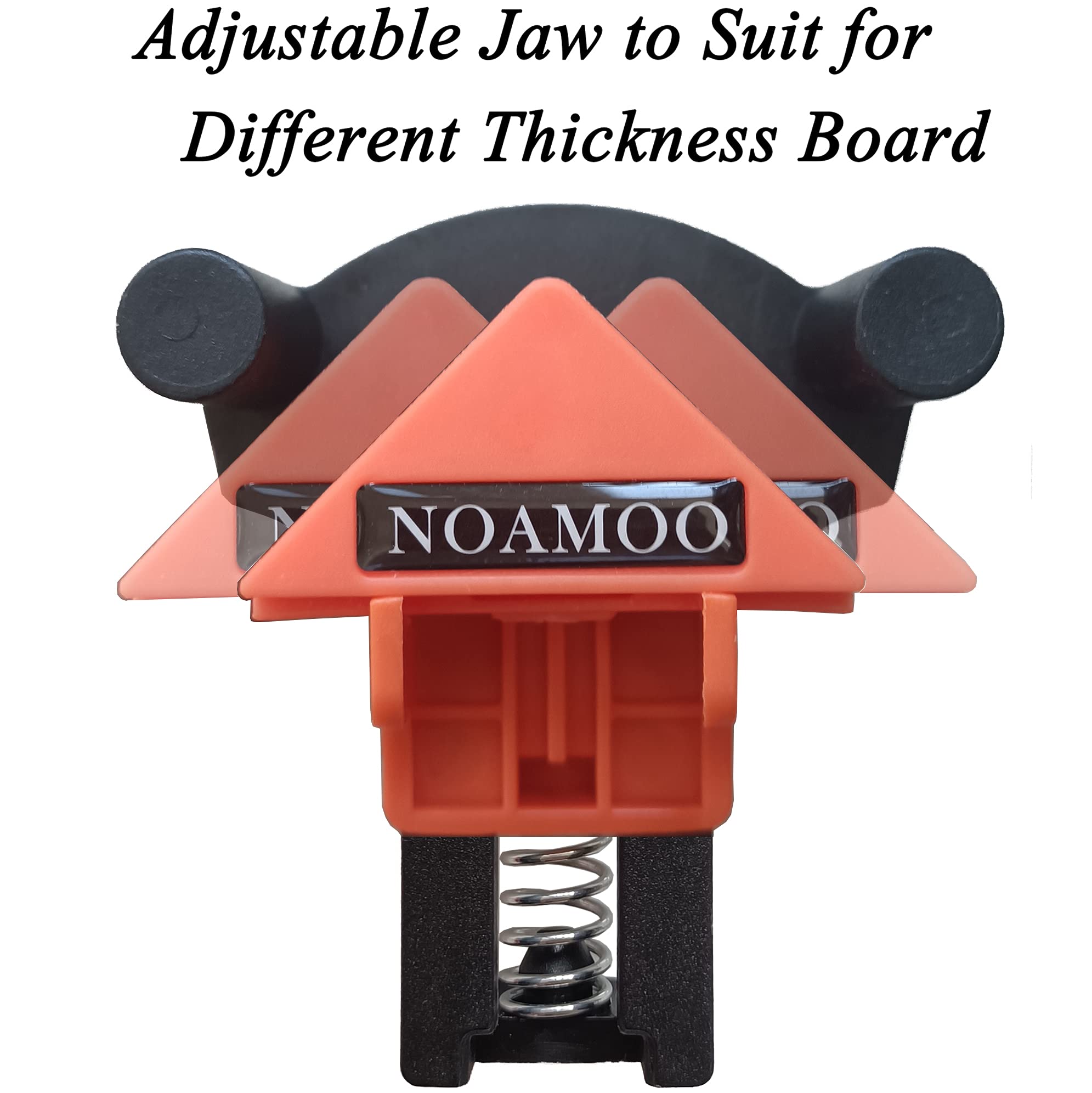 NOAMOO Corner Clamps For Woodworking Set Of 4 Adjustable 60/90/120 Degree Right Angle Clamps Tools Clip Fixer Welding, Drilling, Making Cabinets, Photo Framing
