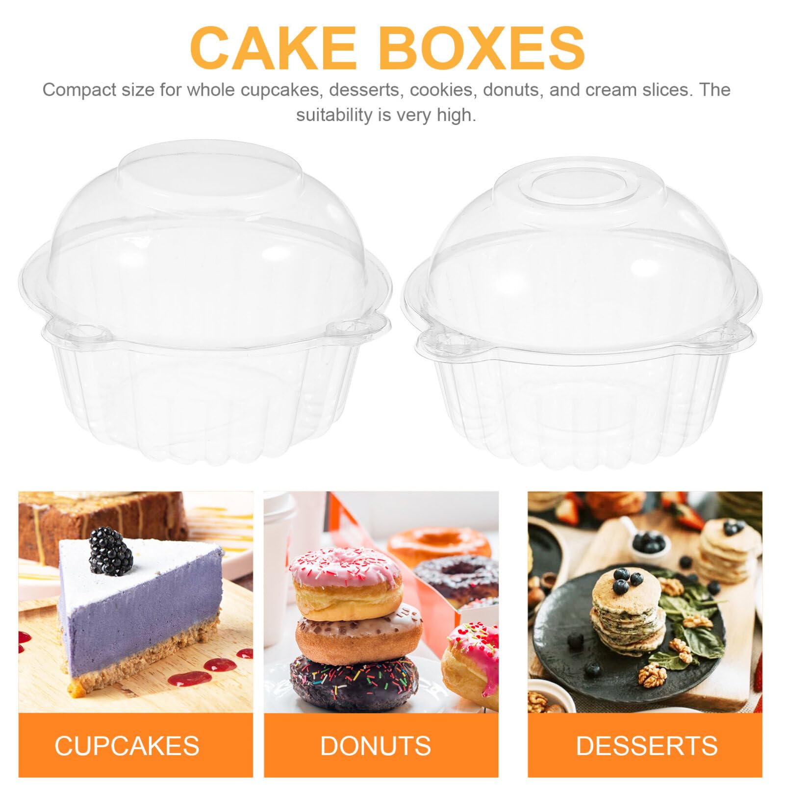Kichvoe 200pcs Boxes paper cups cupcake containers single cupcake container dessert chocolate packaging holders bakery containers mini cake containers cupcake carrier round box Donut pp