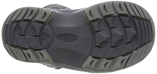 KEEN Lumi 2 Waterproof Hiking Boot, Steel Grey/Pink Peacock, 13 US Unisex Little Kid