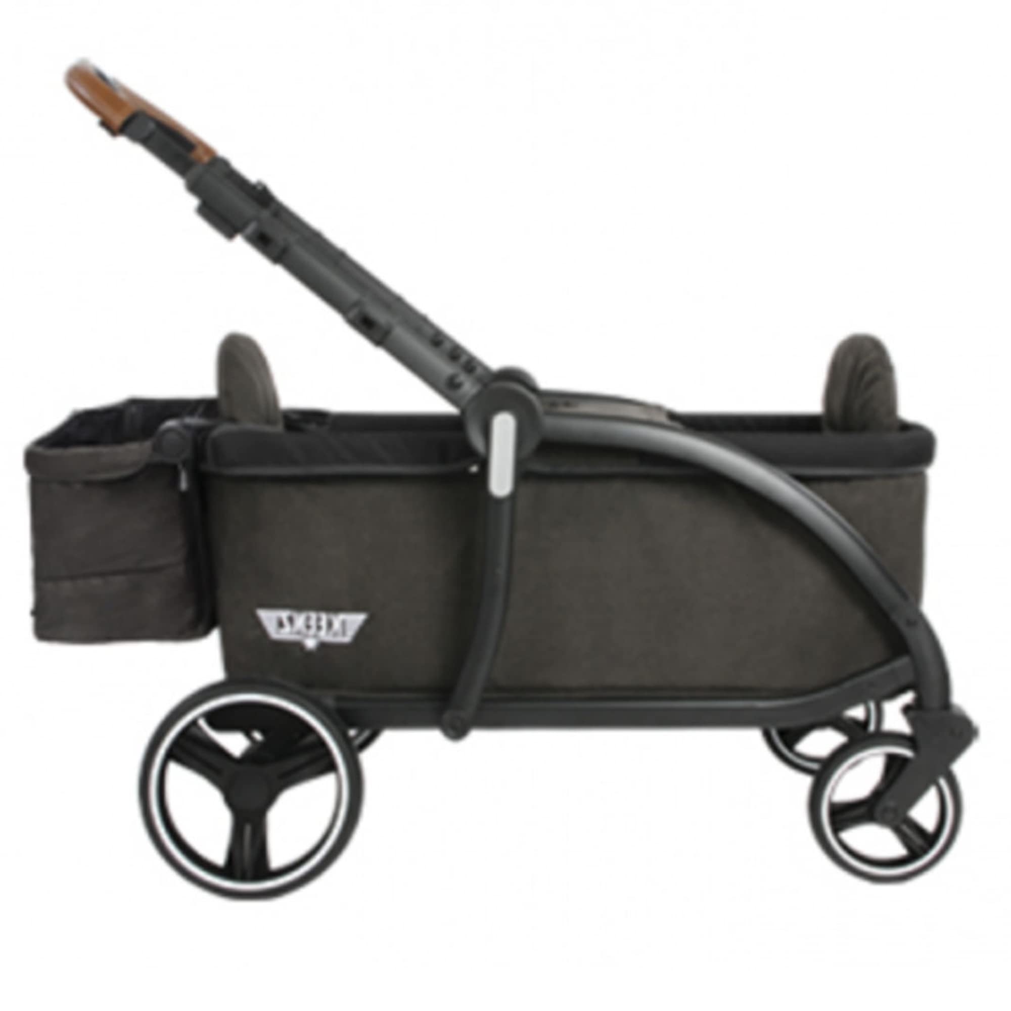 Keenz Class Push Pull Baby Toddler Kids Stroller Wagon with 1 Touch Brake, Foldable Design, Activity Tray, Storage Bin, and Removeable Canopy, Black