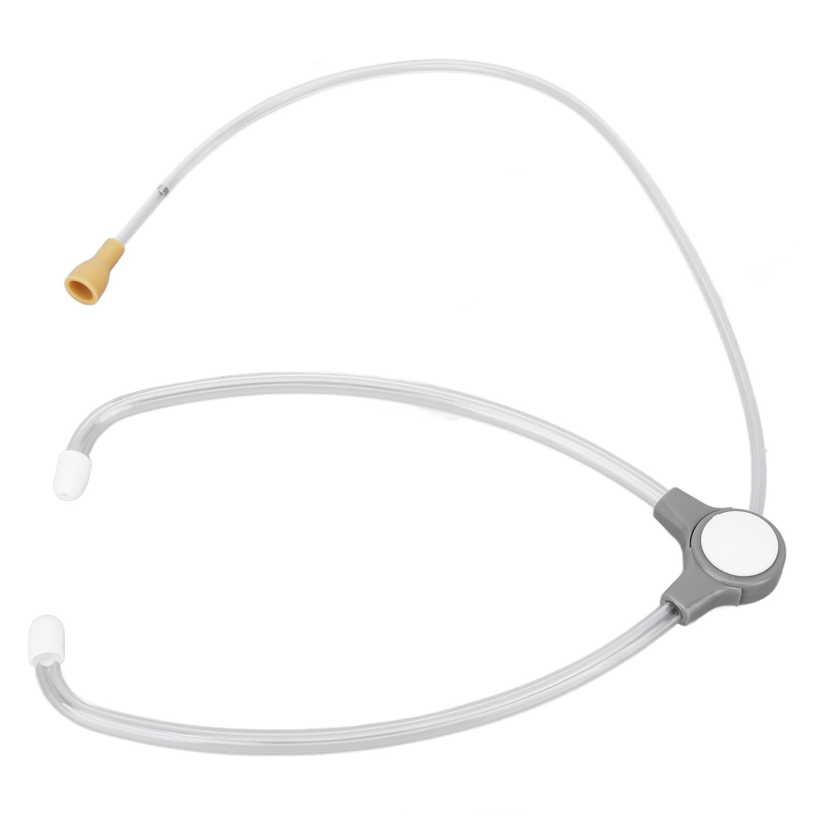 Stethoscope, Transparent Stethoscope with Damping Dual Head Sound Detection Earpiece Metal Binaural Easy Stethoscope for