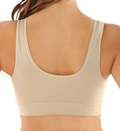 JUST MY SIZE womens Pure Comfort Plus Size Mj1263 Bras, Black, 4X-Large US