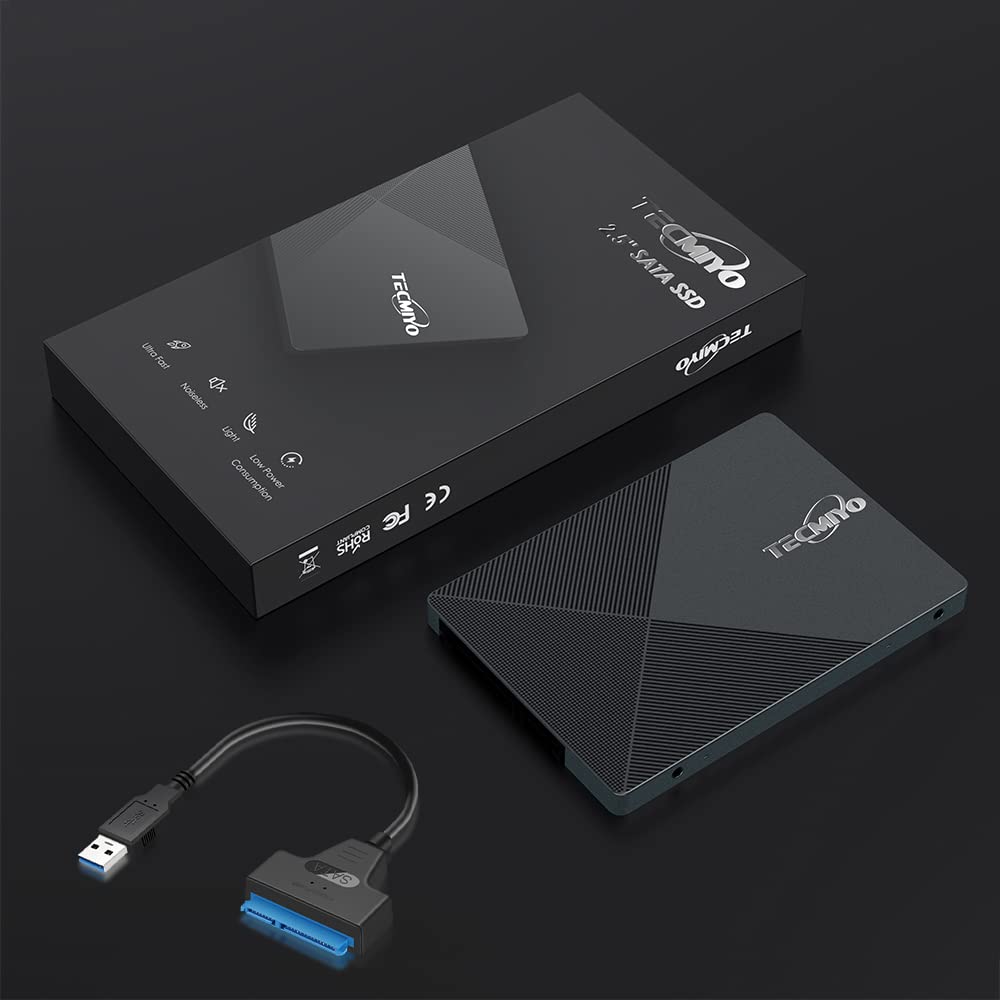 TECMIYO 2TB SATA SSD Internal Solid State Drive- 6 Gb/s, 2.5 inch /7mm (0.28") 3D V-NAND R/W up to 560/500 MB/s