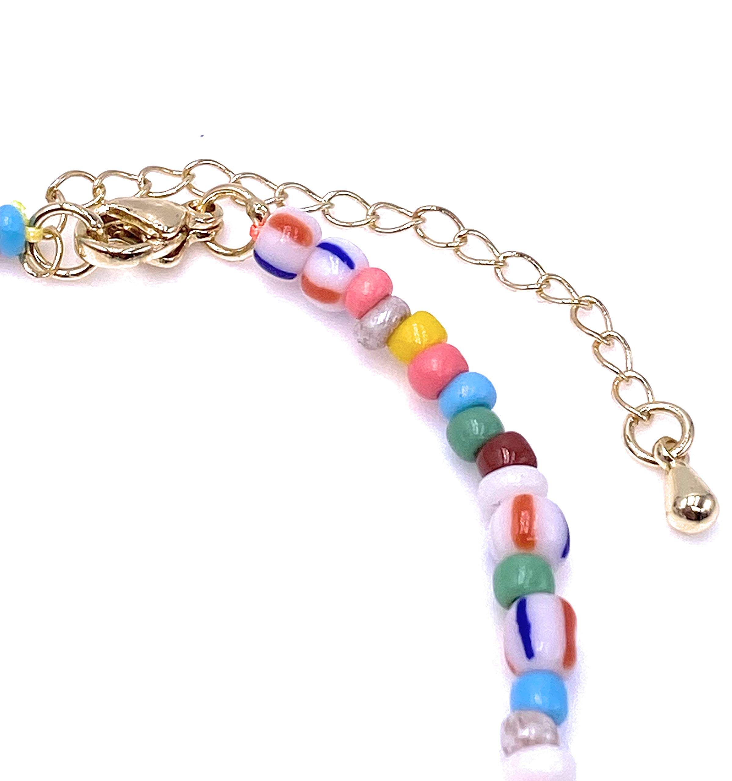 LESLIE BOULES Powerful Amulet Bracelet for Women Blue Evil Eye and Genuine Azabache Pendant