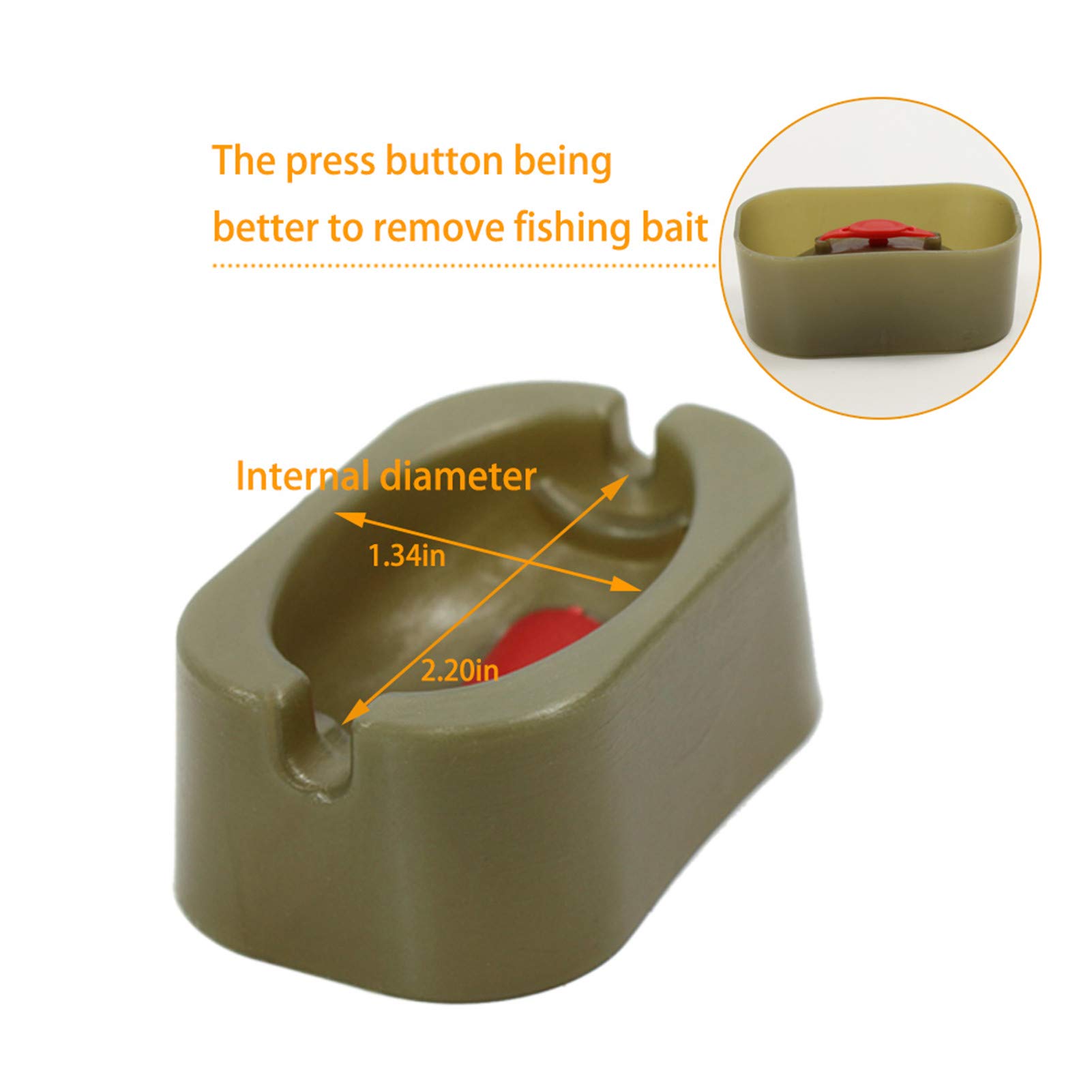Inline Method Feeders Set with Quick Release Moulds for Carp Fishing Bait Holder Tool