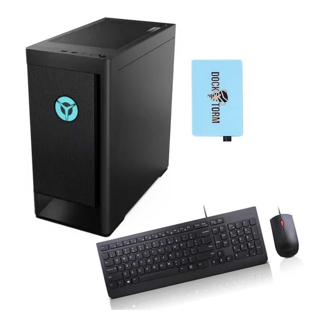 Lenovo Legion T5 Gaming Desktop PC (Intel i7-11700F 8-Core 2.50GHz, 32GB DDR4, 1TB PCIe SSD + 2TB HDD, RTX 3060 12GB, WiFi 6, Bluetooth 5.2, RJ-45, Win11P) w/Keyboard, Mouse, w/Hub