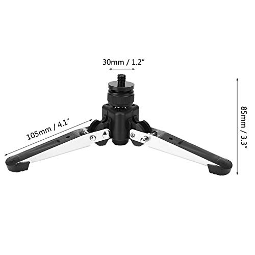 LYSOZ Tripod Base,Universal Mini Three Feet Support Stand Tripod Monopod Base with 3/8in Mounting Screw,Used for DSLR Camera, Video Camcorder, Mobile Phone and Action Cameras