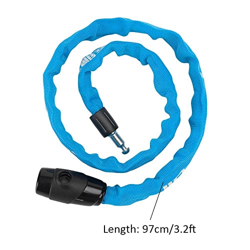 MengK Bicycle Security Lock Bike Anti-Theft Lock with Key Bicycle Chain Lock Cable Lock