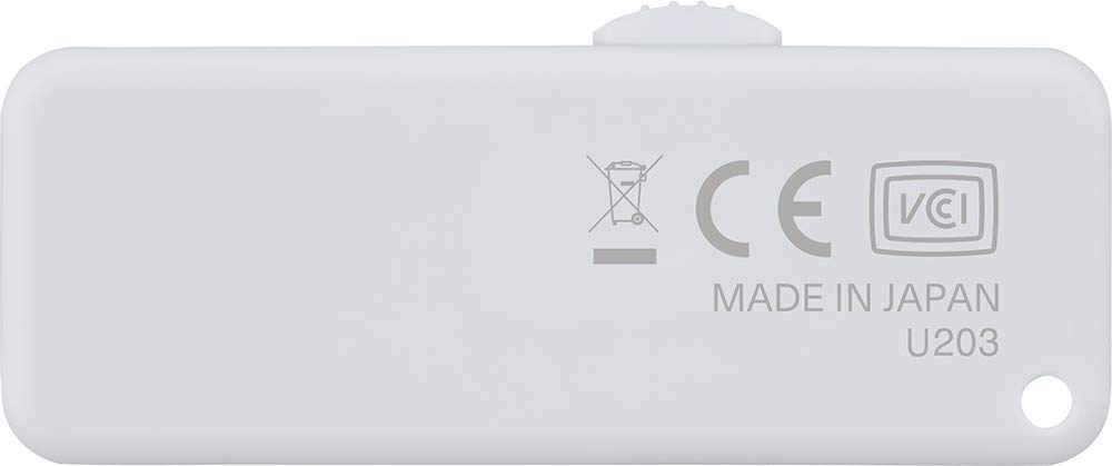 Kioxia U203 Slide TransMemory 32GB USB2.0 Flash Drive Portable Data Disk USB Stick White LU203W032GG4