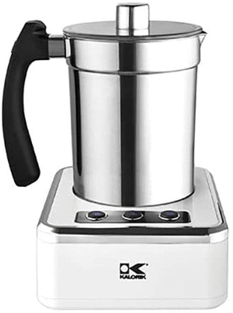 Kalorik Modern Stainless Steel Milk Frother, White