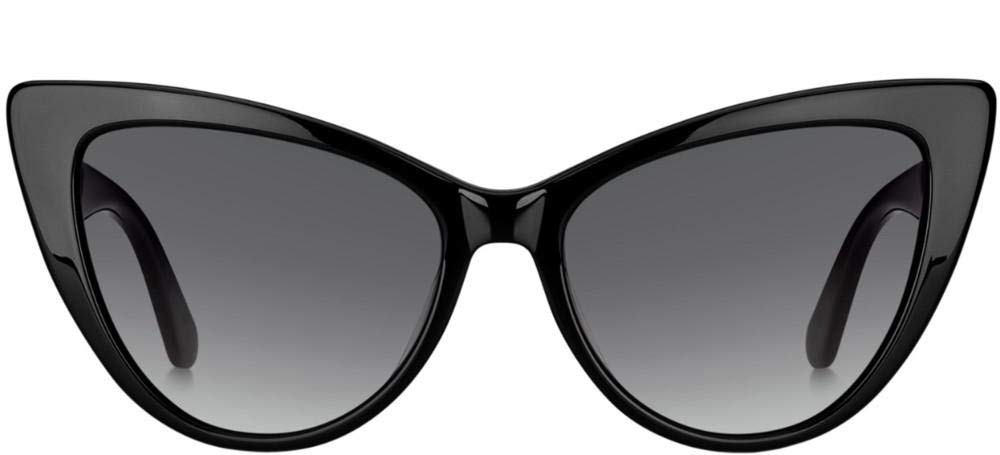 Kate Spade New York Women's Karina/S Cat Eye Sunglasses, Black, 56mm, 17mm