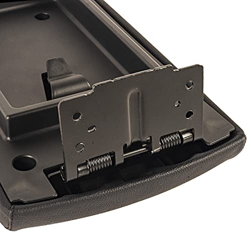KARPAL Center Console Armrest Cover Lid Latch Hinge Leather Compatible With 2013-2018 Ford Flex FA8Z7406024AA 6-Speed Auto Trans Black