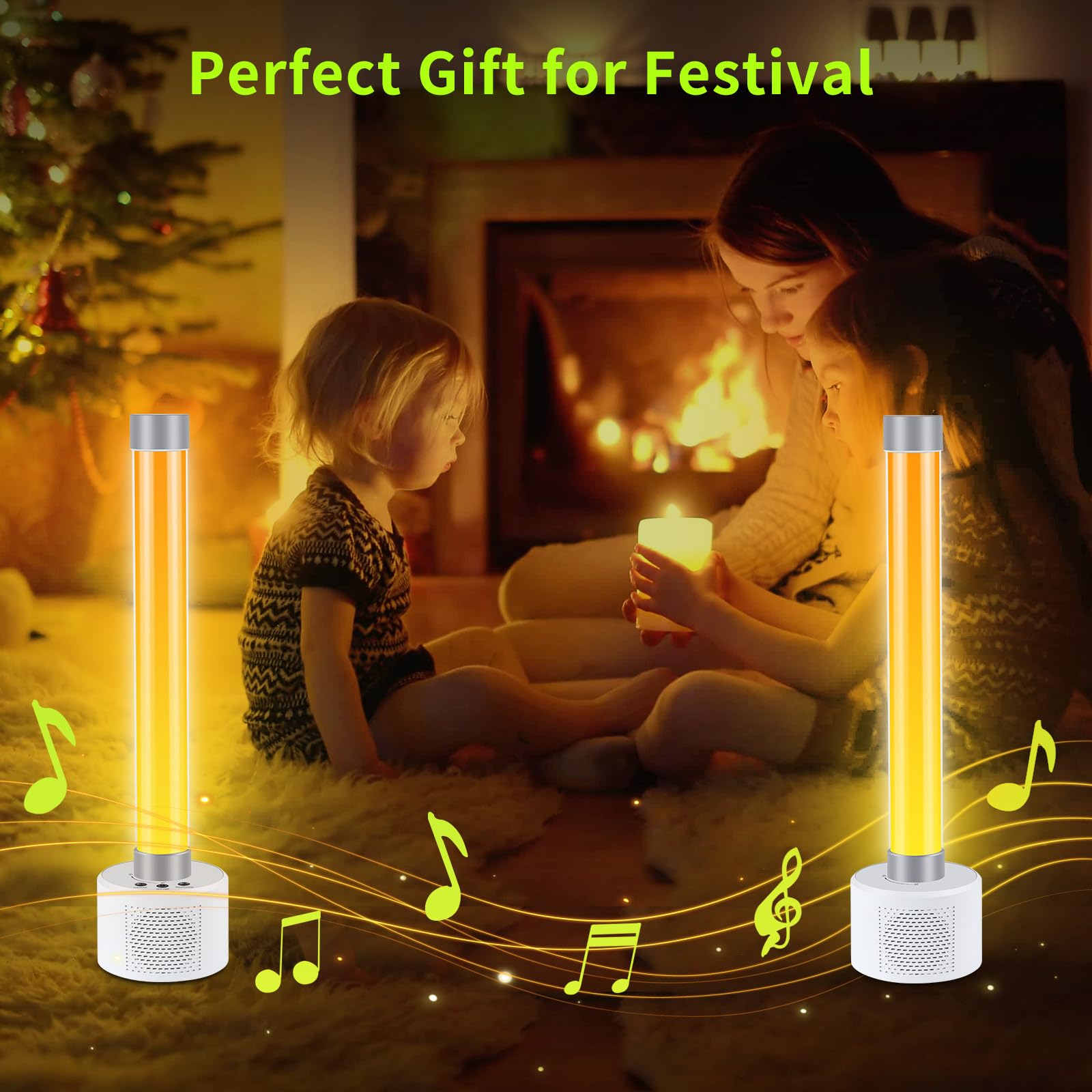 Junbig Led Bluetooth Speaker, Light Up Bluetooth Speaker, Portable Bluetooth Speaker with Lights, Color Changing Speaker with Playing Music, Suitable for Desktop Computers, laptops