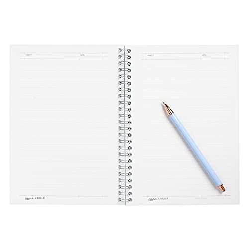 kikki.K x Malala Fund Collection - A5 Spiral Notebook 3pk in Multi-Color, 2 Unique Designs, and a Quote by Malala Yousafzai, Lined Paper, 120 Pages, 8.27" L x 6.14" W x 0.94" H