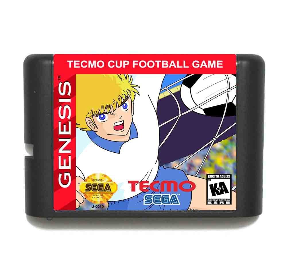 Retro Game Tecmo Cup Football 16 bit MD Game Card For Sega Mega Drive For Genesis (Region Free)