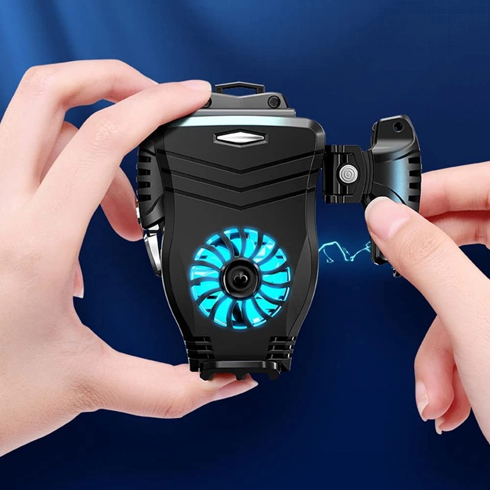 Mobile Game Controller Handle with Fast Turbo Silent Radiator FPS Mobile Gamepad, Compatible with iPhone /Androdi System, Compatible with PUBGM and CODM