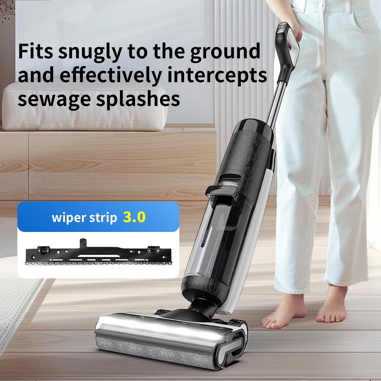 Vacuum Replacement Parts Wiper Strip Compatible with Tineco Floor ONE S7 PRO Cordless Vacuum Cleaners,Wet Dry Vacuum Cleaner Accessories