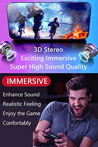 KASOTT Battle Buds Pro in-Ear Gaming Headset with Dual Microphone, Mute and Volume Control, Gaming Earphones Wired for Mobile Gaming, Nintendo Switch, Xbox One, PS, PC