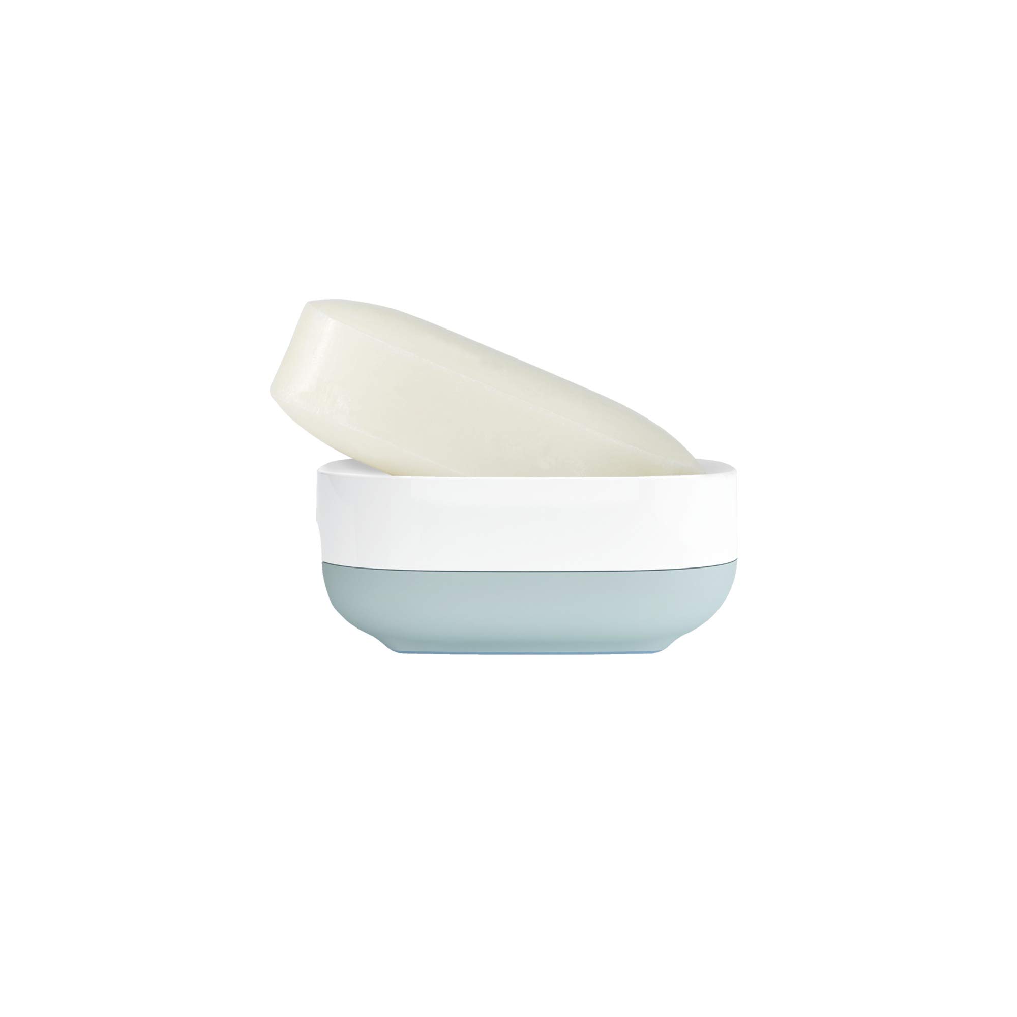 Joseph Joseph 70502 Slim Compact Soap Dish with Drain, Blue 7.1 x 3.6 x 8.4 cm