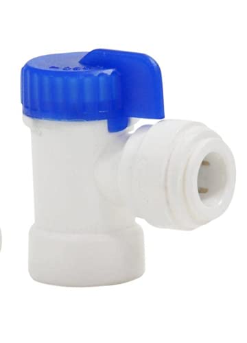 Reverse Osmosis RO Water Tank Ball Valve 1/4" FNPT X 3/8" Tube Quick Connect