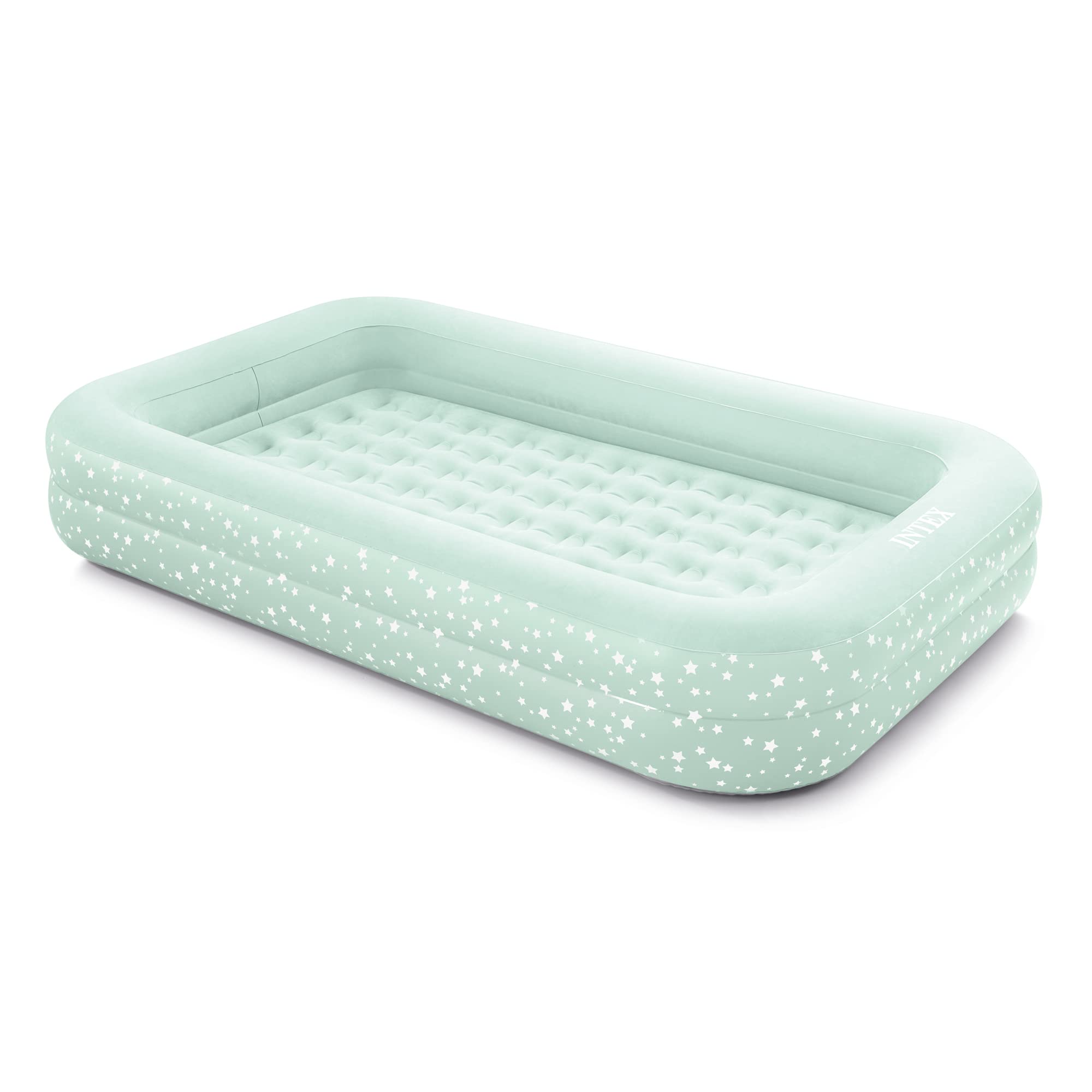 Intex 66810EP Inflatable Kidz Travel Bed Set: Includes Hand Pump and Carry Bag β Removable Mattress β Quick Inflation β Indoor Use β 28" x 52 x 4